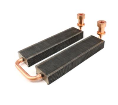 Cina Dissipatore di calore del tubo del rame dell'aletta della chiusura lampo di Customzied 0.1mm per attrezzatura medica in vendita