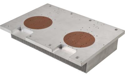 China Blue Anodised Large Section Extrusion Heat Sinks , 6063 T5 Heatsink Extrusion Profiles for sale