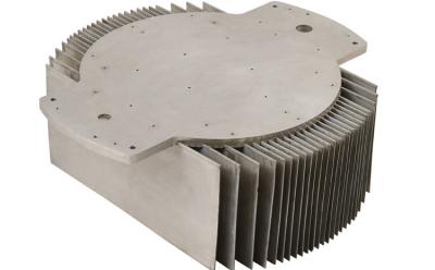 China Blue Anodised Large Section Extrusion Heat Sinks , 6063 T5 Heatsink Extrusion Profiles for sale