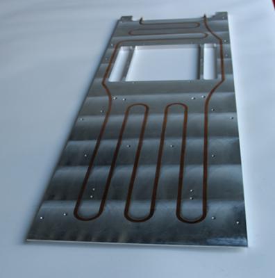 Cina Piatto freddo di alluminio con il Alluminio-dispositivo di raffreddamento del tubo di rame di 4-Pass 6-Pass con i montaggi in rilievo in vendita