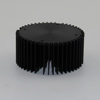 Cina Il nero ha placcato il dissipatore di calore di alluminio espulso, FM che forgia il dissipatore di calore rotondo in vendita