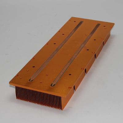 China Copper Heatsink With Buried Cu- Heat Tube Cooler Copper Radiater for sale