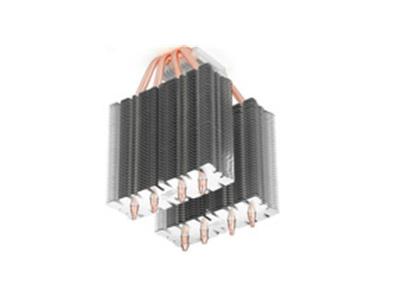 Cina La doppia aletta di alluminio ha condotto il dissipatore di calore della luce progressiva con 4pcs Heatpipes in vendita