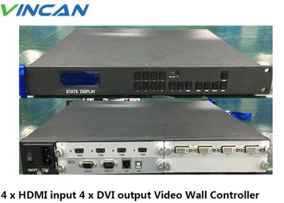 중국 영화 2x2 3x3 하드미 비디오 월 제어기 4K명과 프로세서 1x3 4x4 판매용