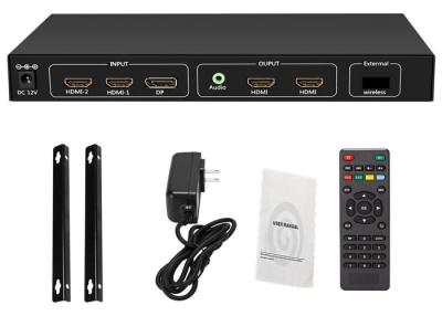 China 4K 60Hz HDMI 2.0 Input to 4x1080p Output Video Wall Splitter RS232 for sale