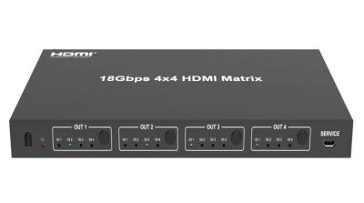 Cina Output 18Gbps 4 X 4 HDMI Matrix Switcher con risoluzione fino a 4Kx2k 60Hz in vendita