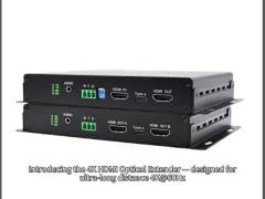 4K 60Hz HDMI Fiber Optic Extender Up to 20KM Lossless Transmission Long Distance Signal Transmission