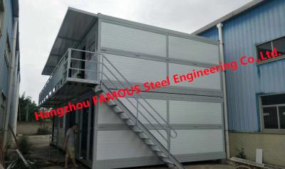 China 20ft Steel Structures Folding Living Prefab Modular Homes Portable Stackable Foldable for sale
