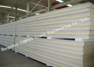 China Meat PU Insulated Cold Room Panel And Panel Polyurethane Construction With Low Temperature for sale