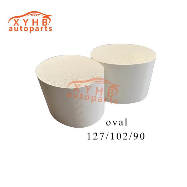 Ceramic Carrier Anisotropic High-Quality Three-Way Catalytic Filter Element Euro 1-5 Model: 127*102*90