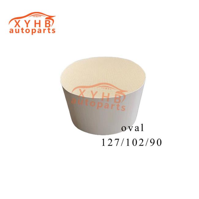 Ceramic Carrier Anisotropic High-Quality Three-Way Catalytic Filter Element Euro 1-5 Model: 127*102*90