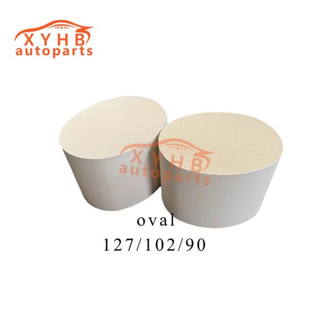 Ceramic Carrier Anisotropic High-Quality Three-Way Catalytic Filter Element Euro 1-5 Model: 127*102*90