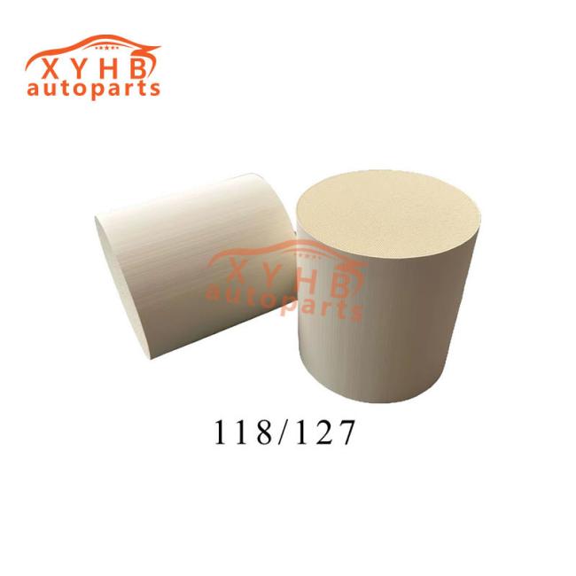 Ceramic Carrier Anisotropic High-Quality Three-Way Catalytic Filter Element Euro 1-5 Model: 118*127