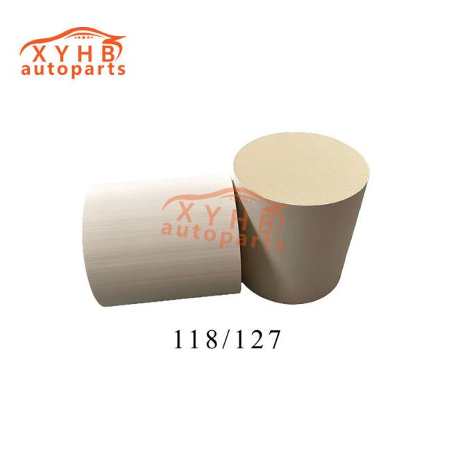 Ceramic Carrier Anisotropic High-Quality Three-Way Catalytic Filter Element Euro 1-5 Model: 118*127