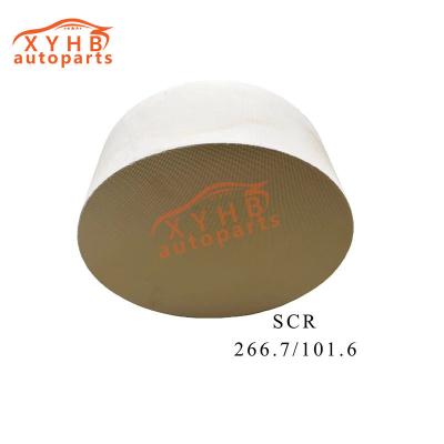 China Carregador cerâmico de alta qualidade, elemento de filtro catalítico redondo de três vias Euro 1-5 Modelo: 266.7*101*6 à venda