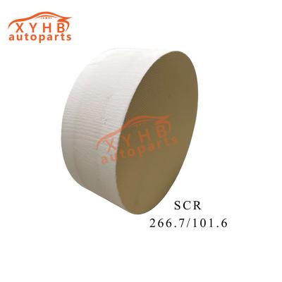 China Carregador cerâmico de alta qualidade, elemento de filtro catalítico redondo de três vias Euro 1-5 Modelo: 266.7*101*6 à venda