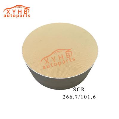 China Carregador cerâmico de alta qualidade, elemento de filtro catalítico redondo de três vias Euro 1-5 Modelo: 266.7*101*6 à venda