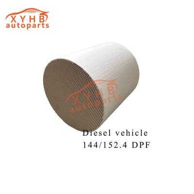 China Carregador cerâmico de alta qualidade Diesel DPF redondo de filtro catalítico de três vias Euro 1-5 Modelo: 144*152.4 à venda