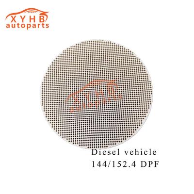 China Carregador cerâmico de alta qualidade Diesel DPF redondo de filtro catalítico de três vias Euro 1-5 Modelo: 144*152.4 à venda