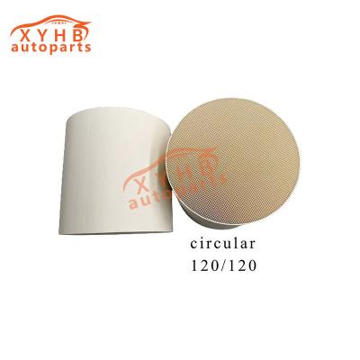 China Carregador cerâmico de alta qualidade, elemento de filtro catalítico redondo de três vias Euro 1-5 Modelo: 120*120 à venda