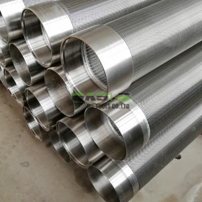China Continuous slot vee shaped wire water well screens for sale