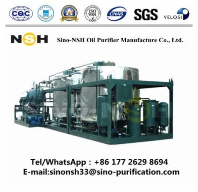 Cina Pianta GER Series 10000L di rigenerazione dell'olio residuo di 192 chilowatt/filtrazione precisione di H in vendita