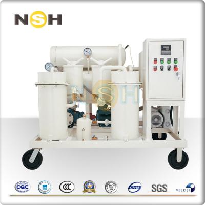China Micro Filtration Turbine Oil Purifier Vacuum Dehydration Degasification Machine for sale