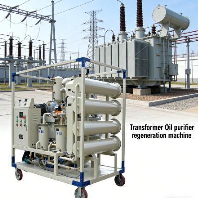 China Transformer Oil Dehydration And Degassing Machine Oil Purifier Double-stage Vacuum Oil Purification Machine for sale