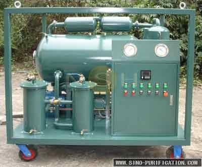 China La calefacción del purificador de aceite del vacío 1200L/H del OD 25m m 15KW quita impurezas en venta