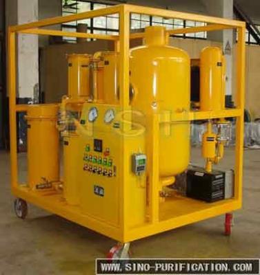 China Portable Vacuum Oil Filtration Machine For Removing Water Impurities for sale