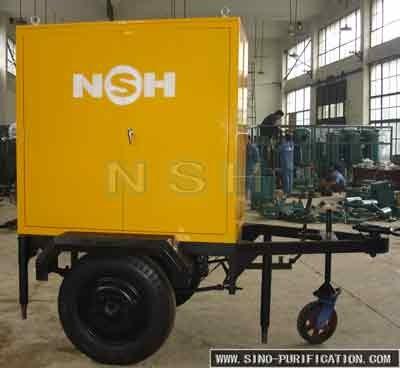 중국 11kW 모바일 밀폐형 가스 제거 저용량 600L/H 진공 변압기 기름 정화기 판매용