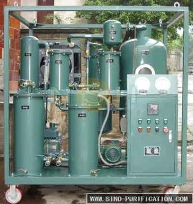 China Dehydration Degassing Vacuum Lube Oil Purifier 186kw Closed Type for sale