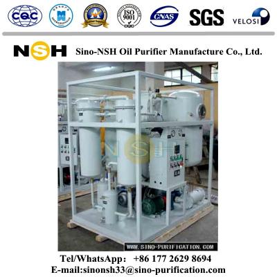 China Hydraulic 380V Turbine Oil Filtration System 300 Kgs Purifier Machine for sale