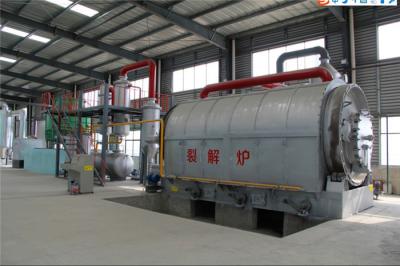 China 8 ton Small Waste Plastic Used Tyre Rubbers Pyrolysis to Fuel Oil Plant for Waste Recycling for sale