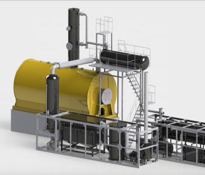 China Waste Tyre Pyrolysis Oil To Diesel Distillation Equipment Used Motor Oil Recycling Plant for sale