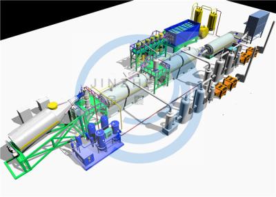 China 30ton 40ton 50ton Continuous Pyrolysis Recycle Waste Tyre/Plastic/Rubber To Oil Equipment for sale