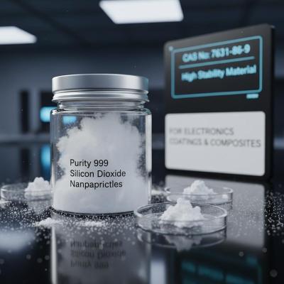 China Purity 999 Silicon Dioxide Nanoparticles High Stability Material with Boiling Point 2230 °C for Electronics and Coatings for sale