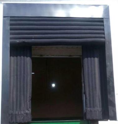 China Overall Black Loading Dock Shelter Weatherproof With PVC Material for sale