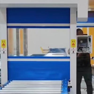 China Industrial Fast Door Flexible PVC Curtain With Automatic Sensor Control For Equipment Passage for sale