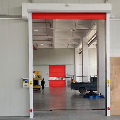 China Large Size & Wind Resistance Design Industrial High Speed Door For Automotive Factories for sale