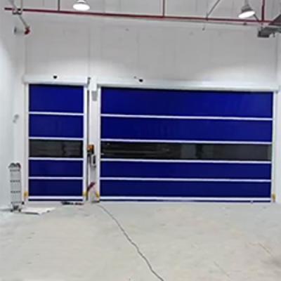 China Hygienic And Washable Operating Speed Adjustable High-speed PVC Door For Food Processing Plants for sale
