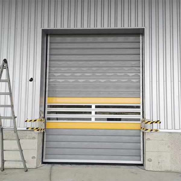 Quality Speed Adjustable Aluminum Roll Up Door 0.75KW-1.5KW High Speed Rapid Roll Doors for sale