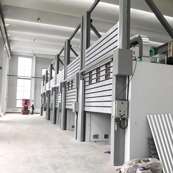 Quality Rigid Aluminum Spiral High Speed Door 0.75KW-1.5KW For Beverage Workshops for sale
