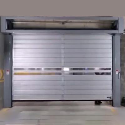 China Wind Resistant Aluminium Roll Up Door High Speed Metal Door For Loading Dock Passages for sale