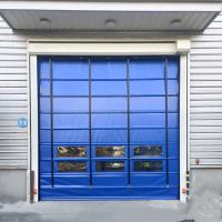 China PVC Customized Automatic High Speed Folding Door Fast Stacking Rolling Curtain Rapid Access Operations for sale