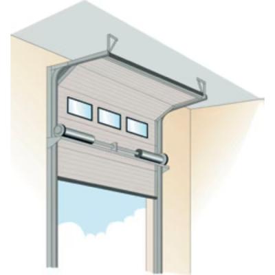 China Class A Fire Retardation Fire Rated Sectional Overhead Door System For Factory Operations for sale