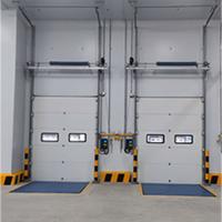 Quality Custom Vertical Lift Sectional Door Insulated 24dB Overhead Sectional Industrial for sale