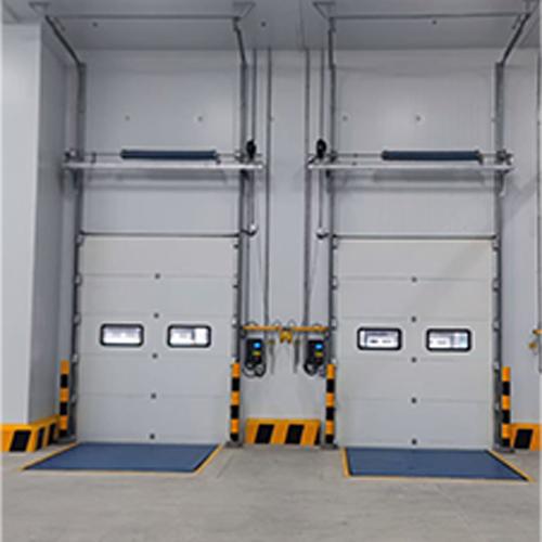Quality Custom Vertical Lift Sectional Door Insulated 24dB Overhead Sectional Industrial Doors for sale