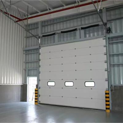 China Robust Flexible Heavy Duty Overhead Door Oversized Sectional Industrial Doors for sale