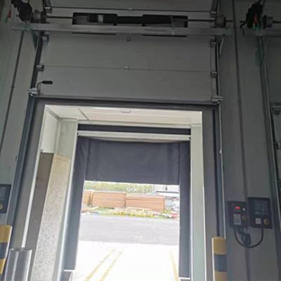 China SUS304 Stainless Steel Sectional Industrial Door For Bus / Truck Parking Garages for sale